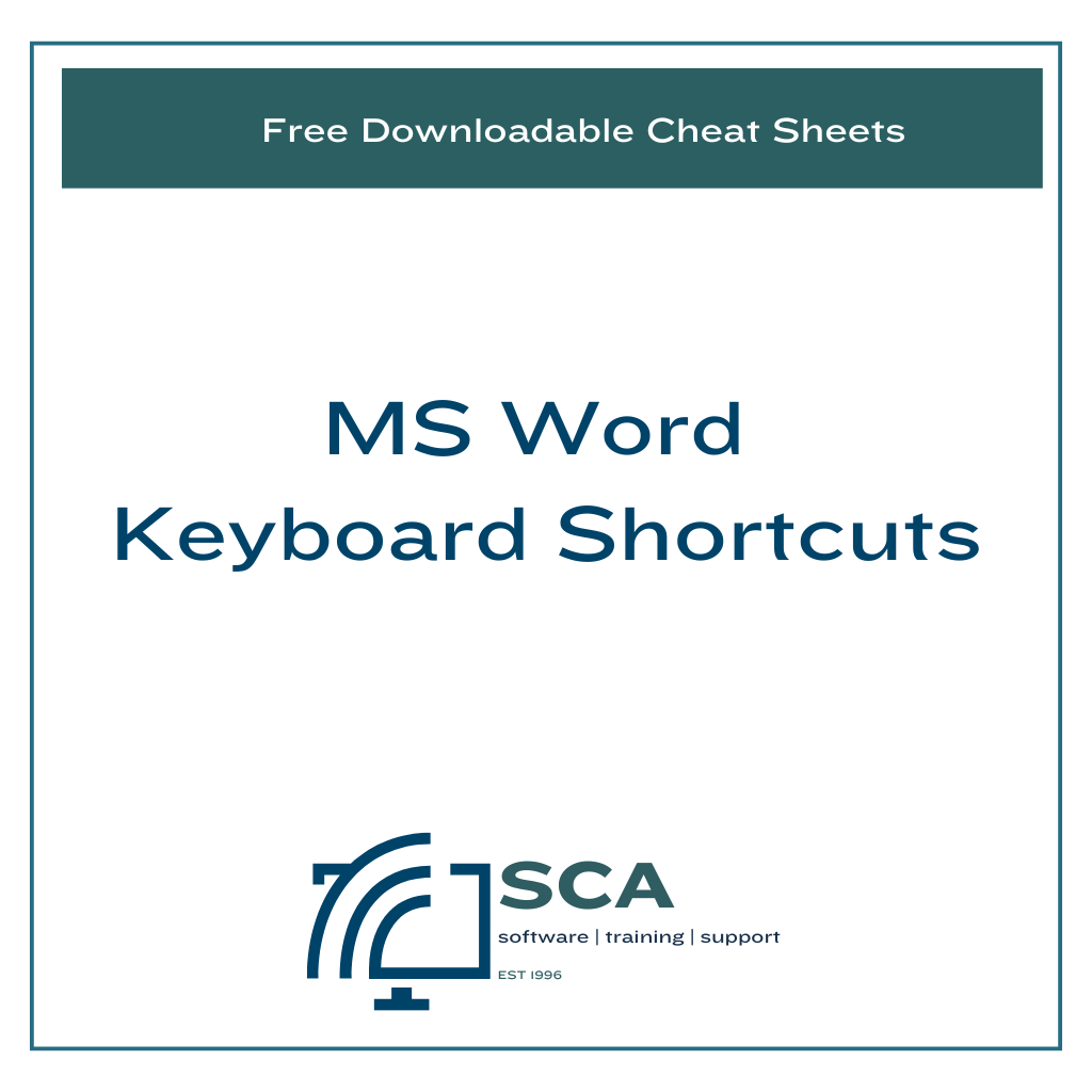 Free Handout: Essential Microsoft Word Keyboard Shortcuts