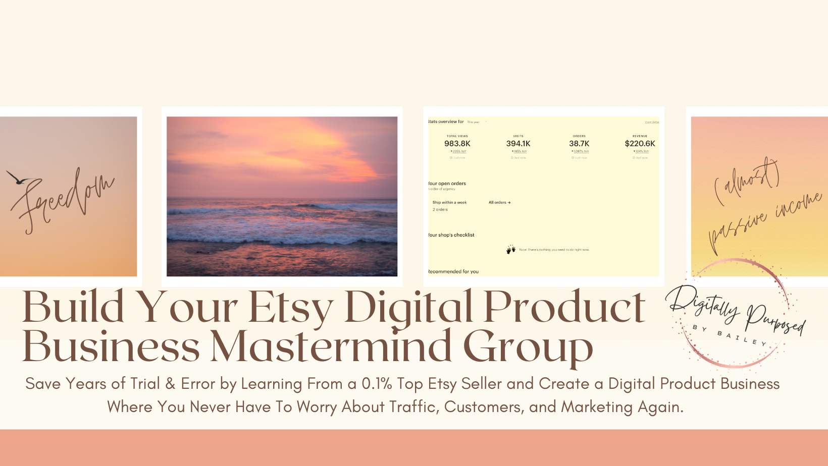 Digitally Purposed Etsy Course