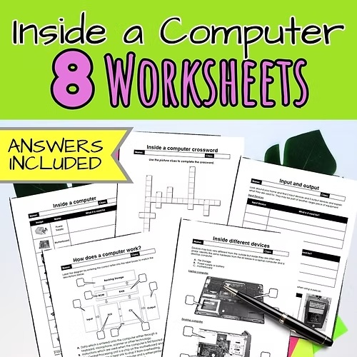 Inside a Computer Worksheets