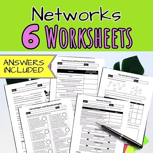 Computer Networks Worksheets