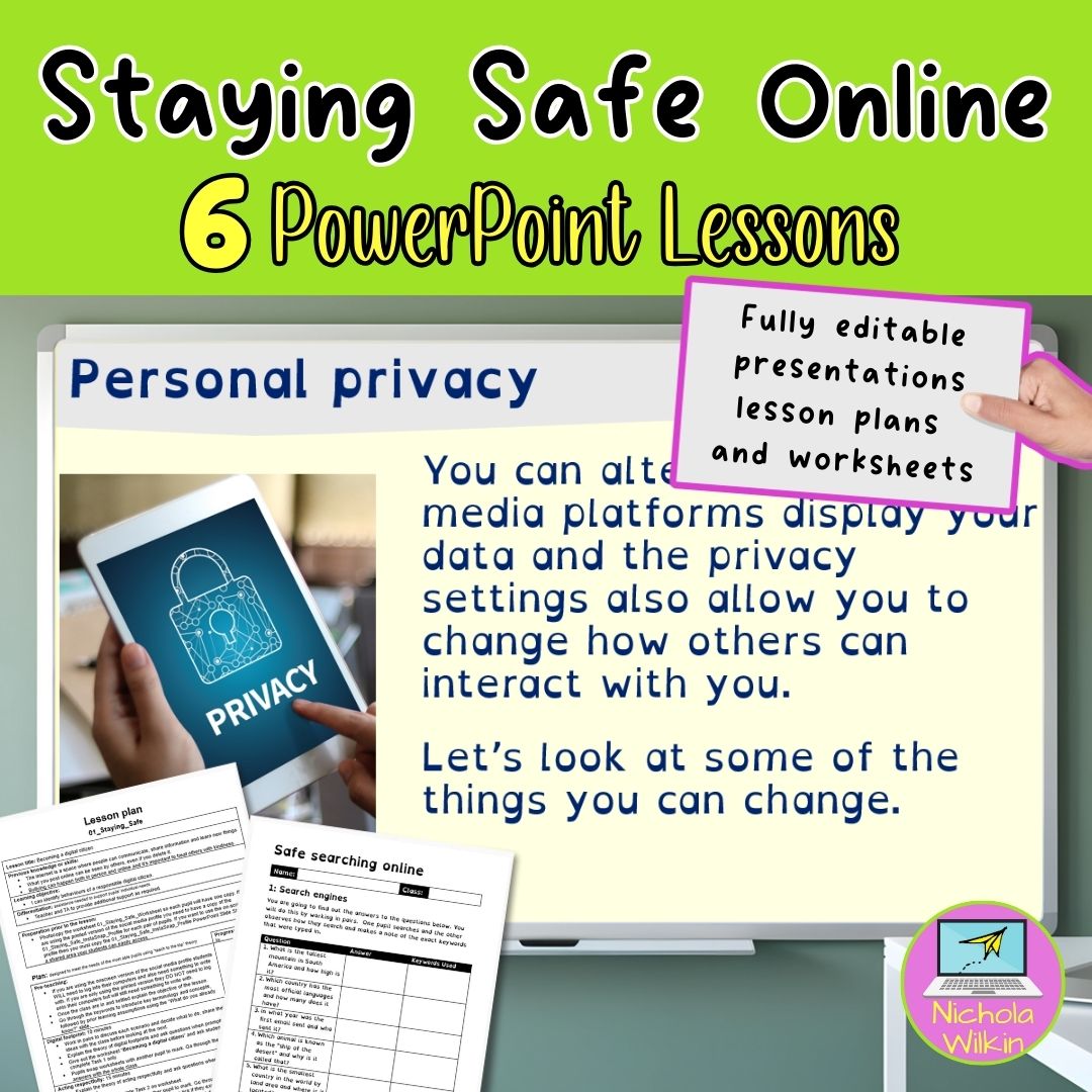 Staying Safe Online E-Safety Lessons