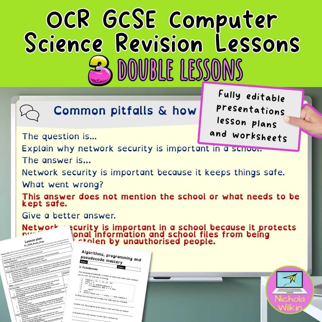 Revision Lessons OCR GCSE Computer Science (J277)