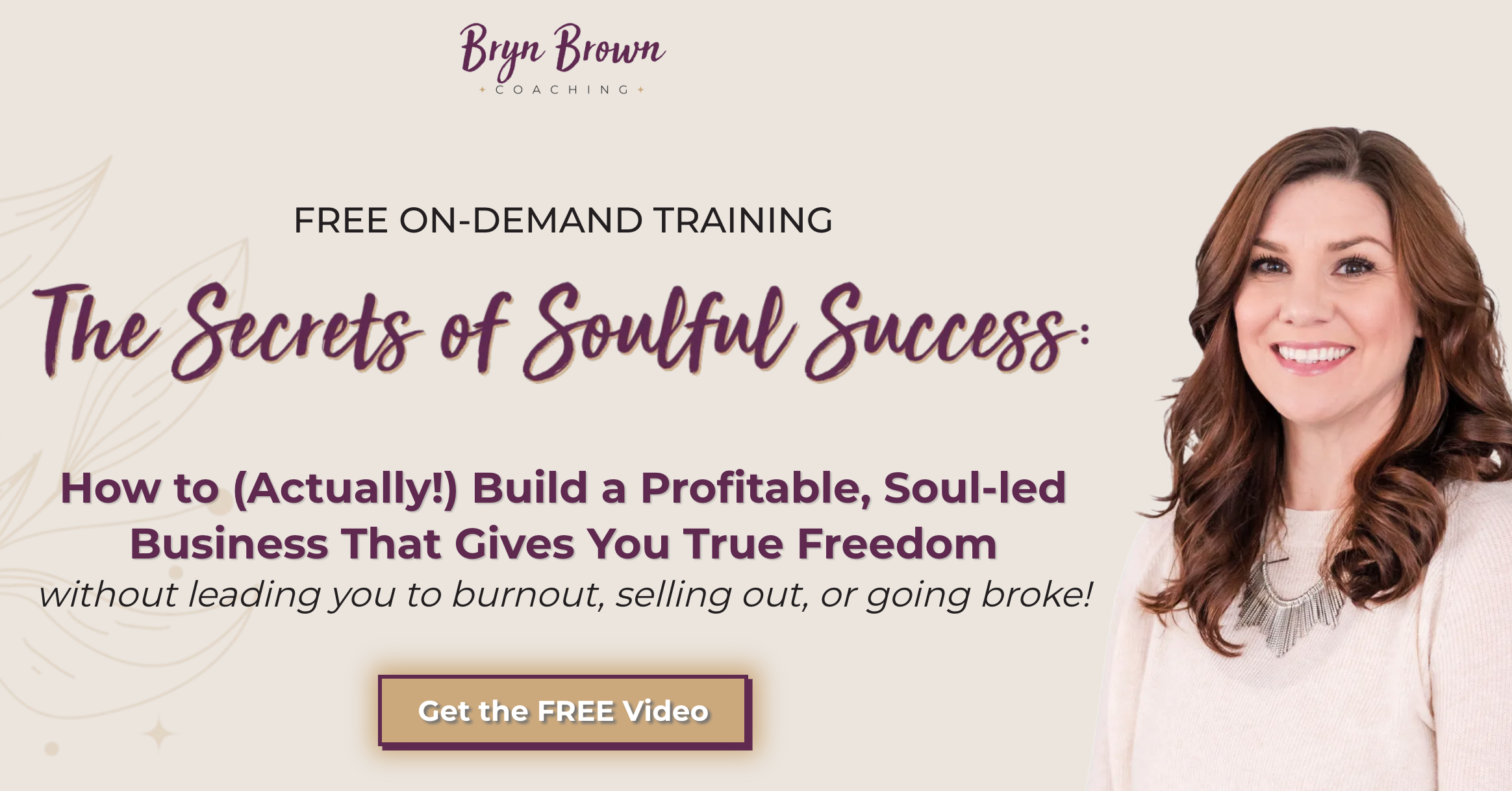 Free Masterclass for Spiritual Entrepreneurs | Bryn Brown Coaching