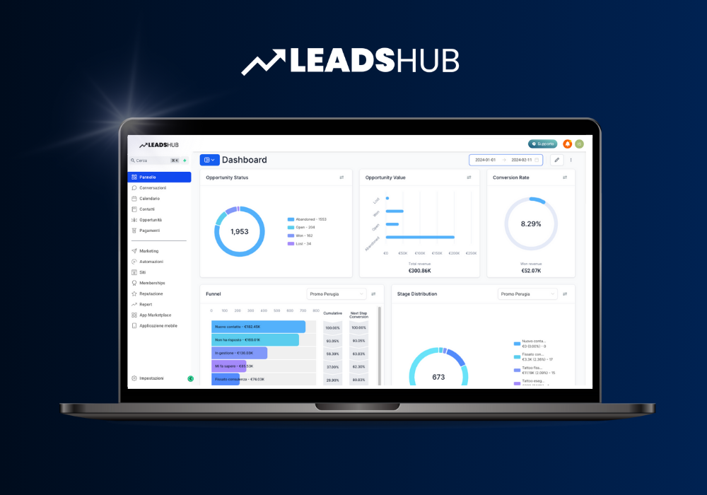 LeadsHub | Il Software All-In-One Pensato Per Ogni Tua Necessità
