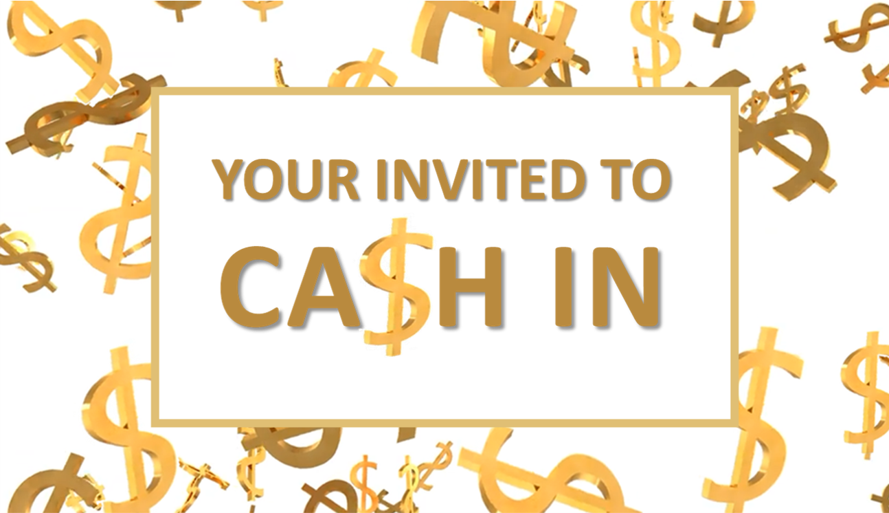 CASH IN Invitation