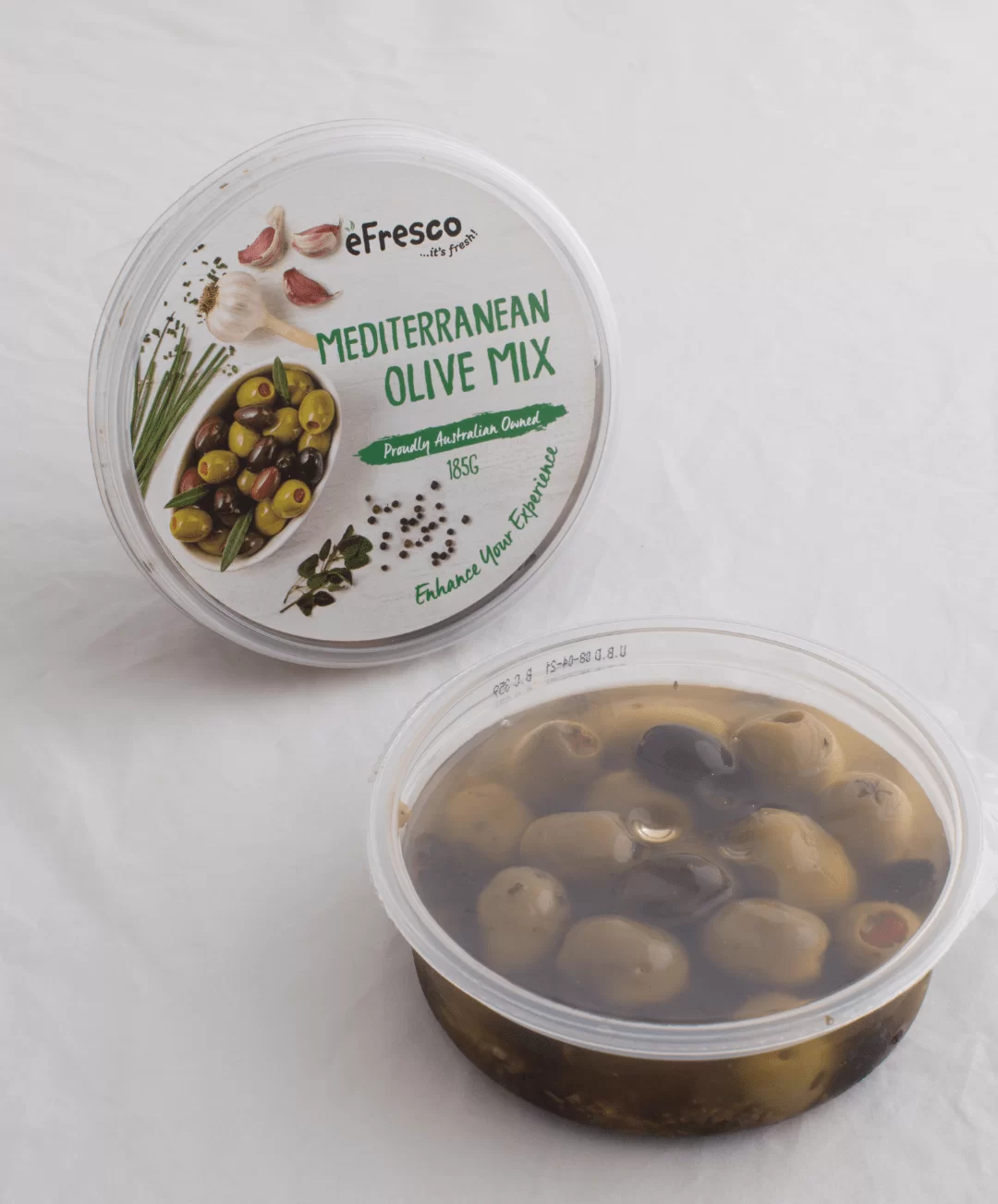 E-Fresco Mediterranean Olive Mix 180g – Ready-to-Eat Tapas Olives