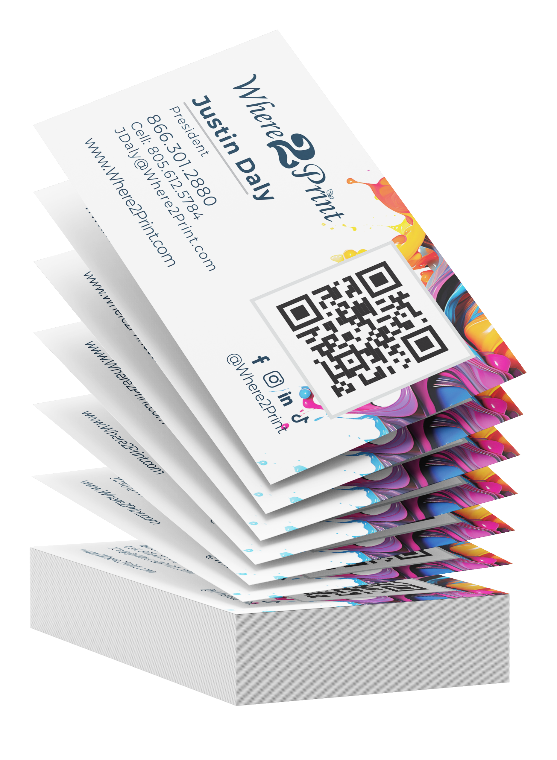 Custom Full-Color Business Cards | 14pt & 16pt Premium Stock