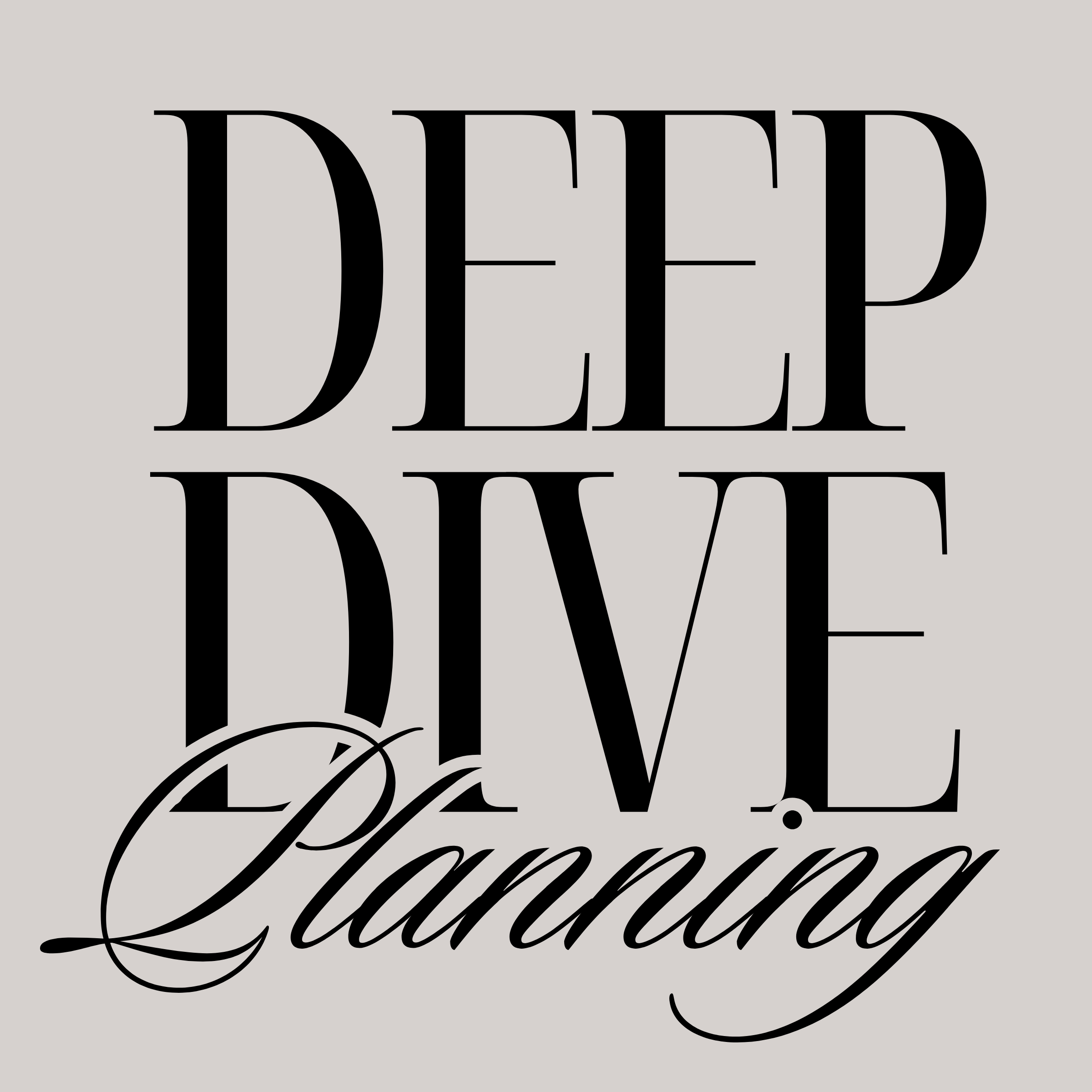 Deep Dive Planning | TaxED Academy