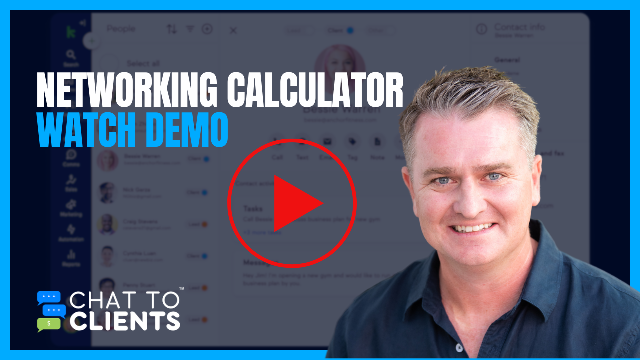 FREE NETWORKING CALCULATOR: 'How To Turn Conversations Into Cash’