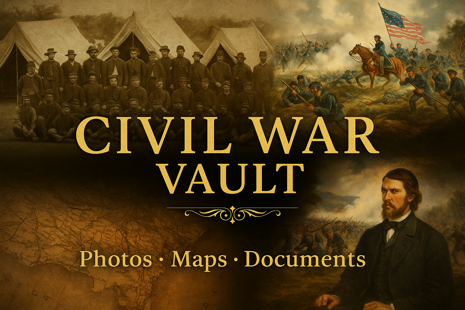 Civil War Vault: Curated Archives of Photos, Maps & Documents