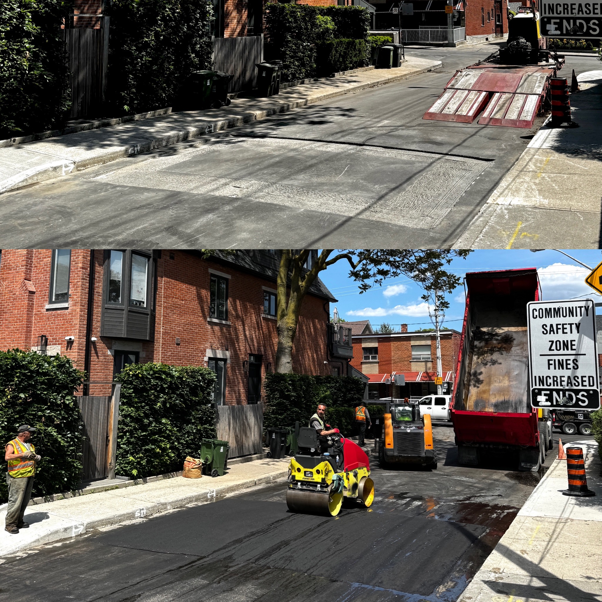 Asphalt Speed Bump Installation in Toronto