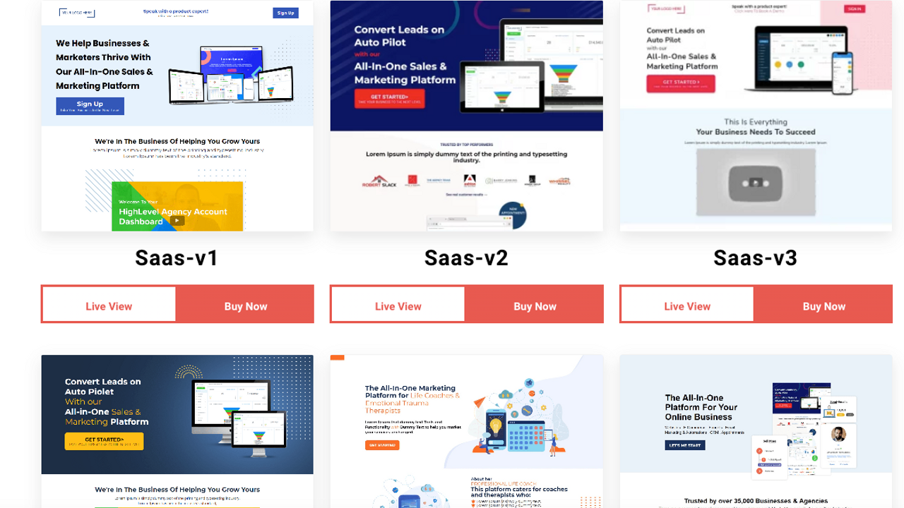 Get 3 GHL Landing Page Templates at Just $199 Today!