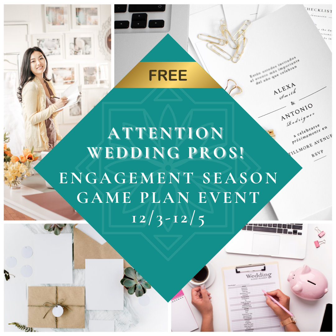 Book More Celebrations FREE Engagement Season Game Plan Event