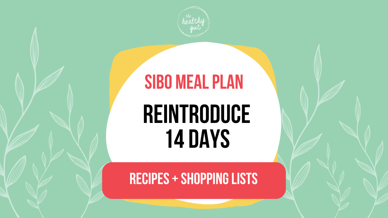 SIBO Meal Plan: Phase 2 Reintroduce (14 days)