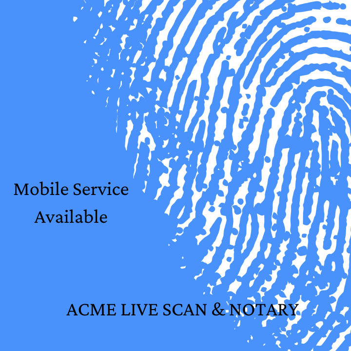 Mobile live scan fingerprinting for small and large groups