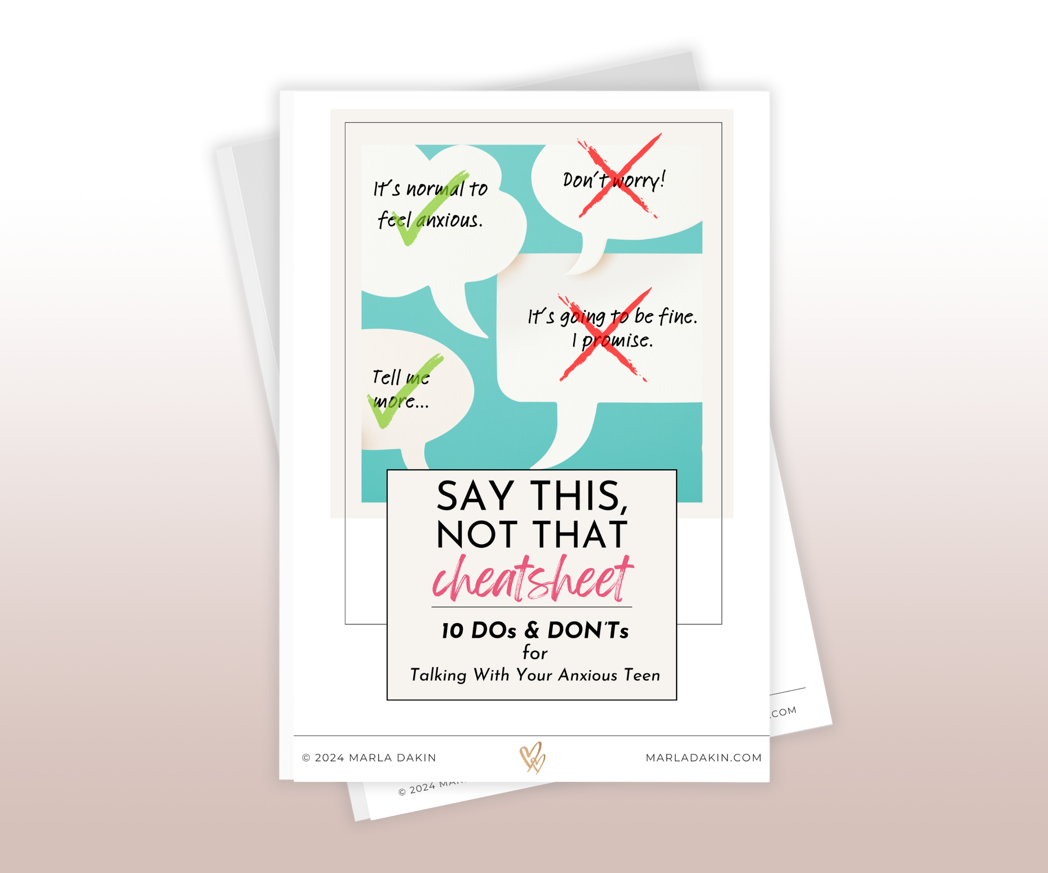 SAY THIS, NOT THAT Cheatsheet