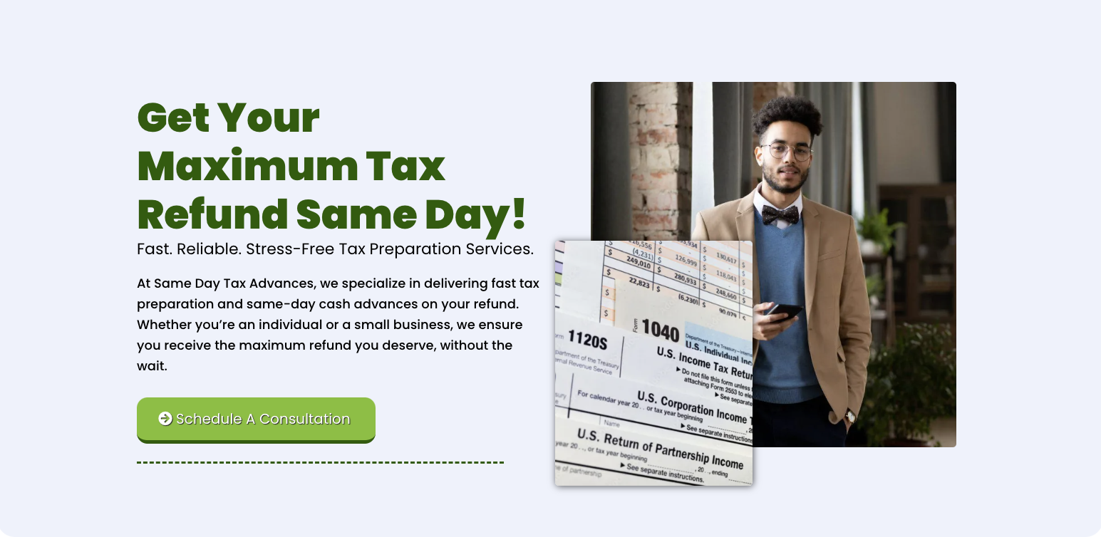 Same Day Tax Advances