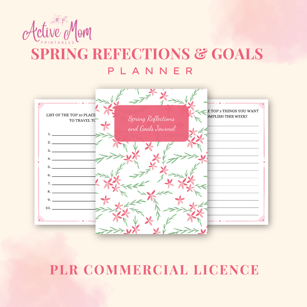 PLR Spring Reflections Planner