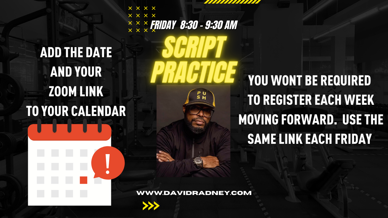 Friday Script Practice with David Radney