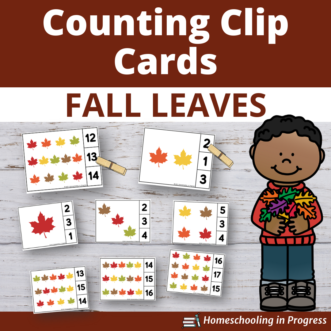 Fall Leaves Counting Task Cards