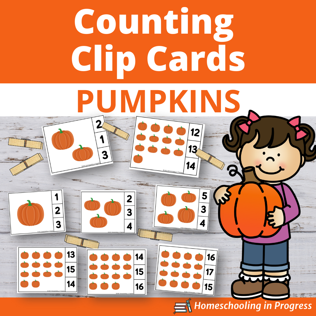 Pumpkin Counting Task Cards