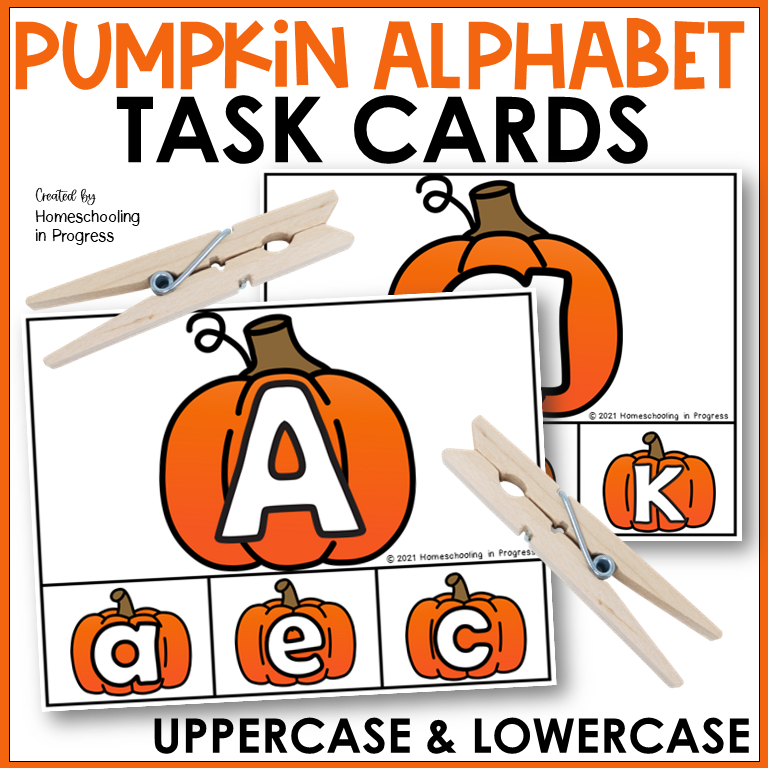 Pumpkin Alphabet Task Cards