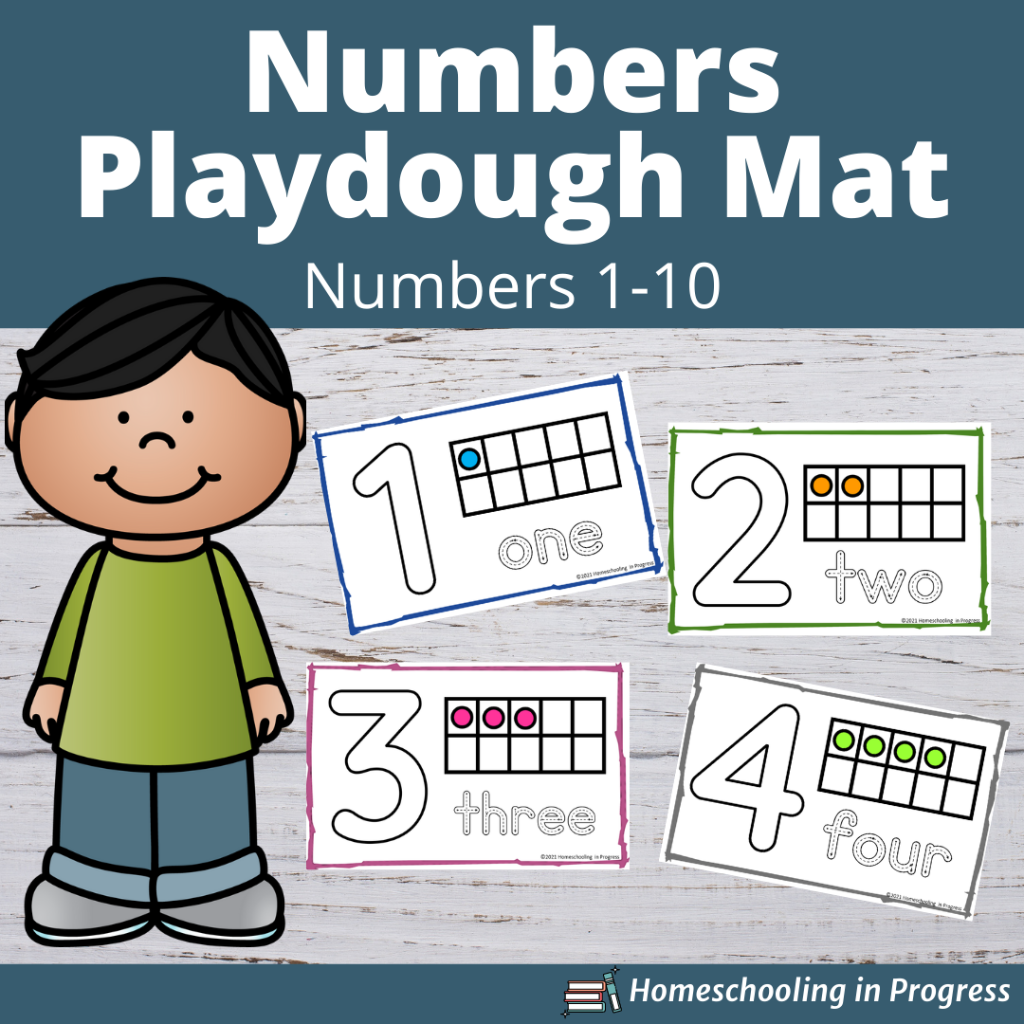 Playdough Number Mats 0-10