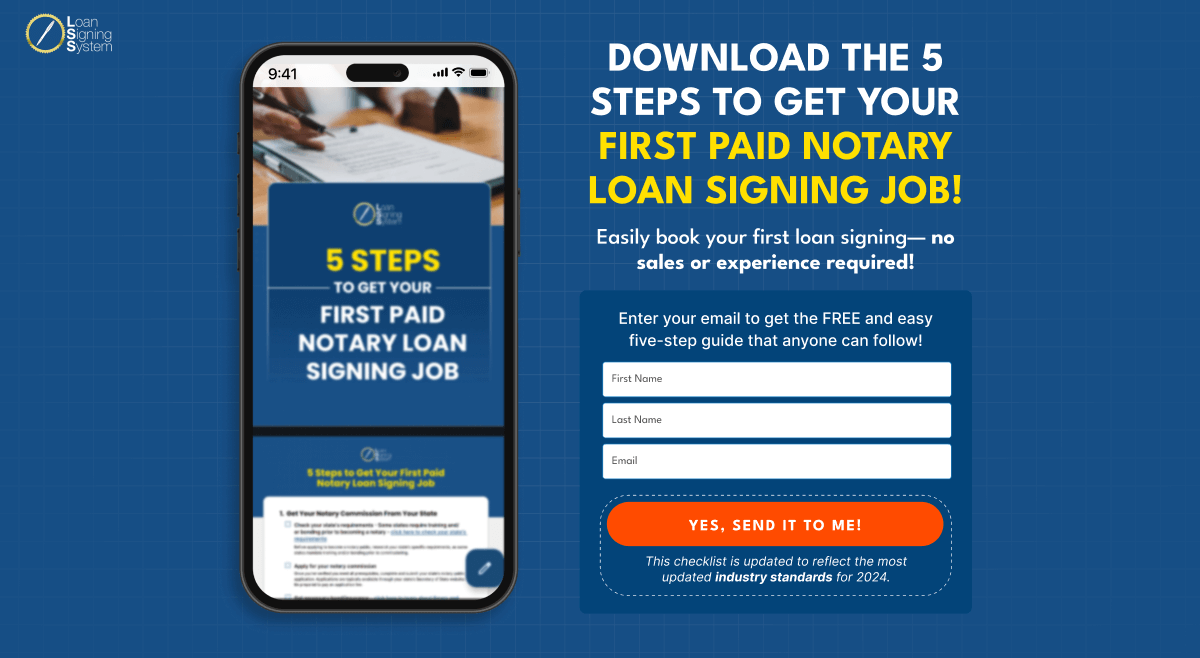 5-Step Guide to Get Your First Paid Notary Loan Signing Job