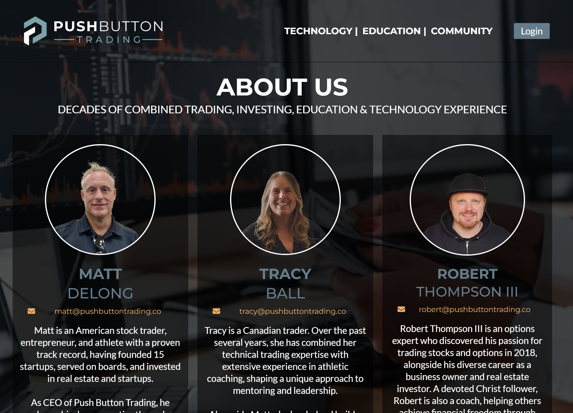 About Push Button Trading | Technology & Education