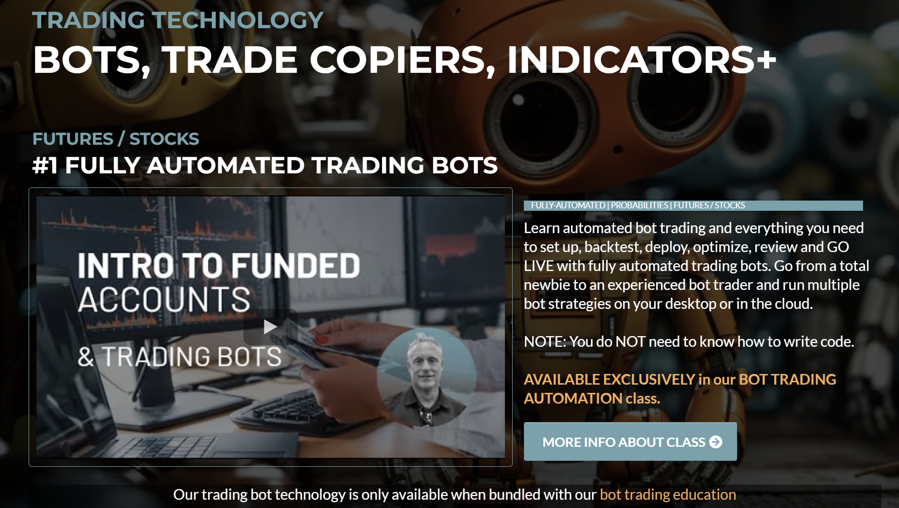 Push Button Trading Technology