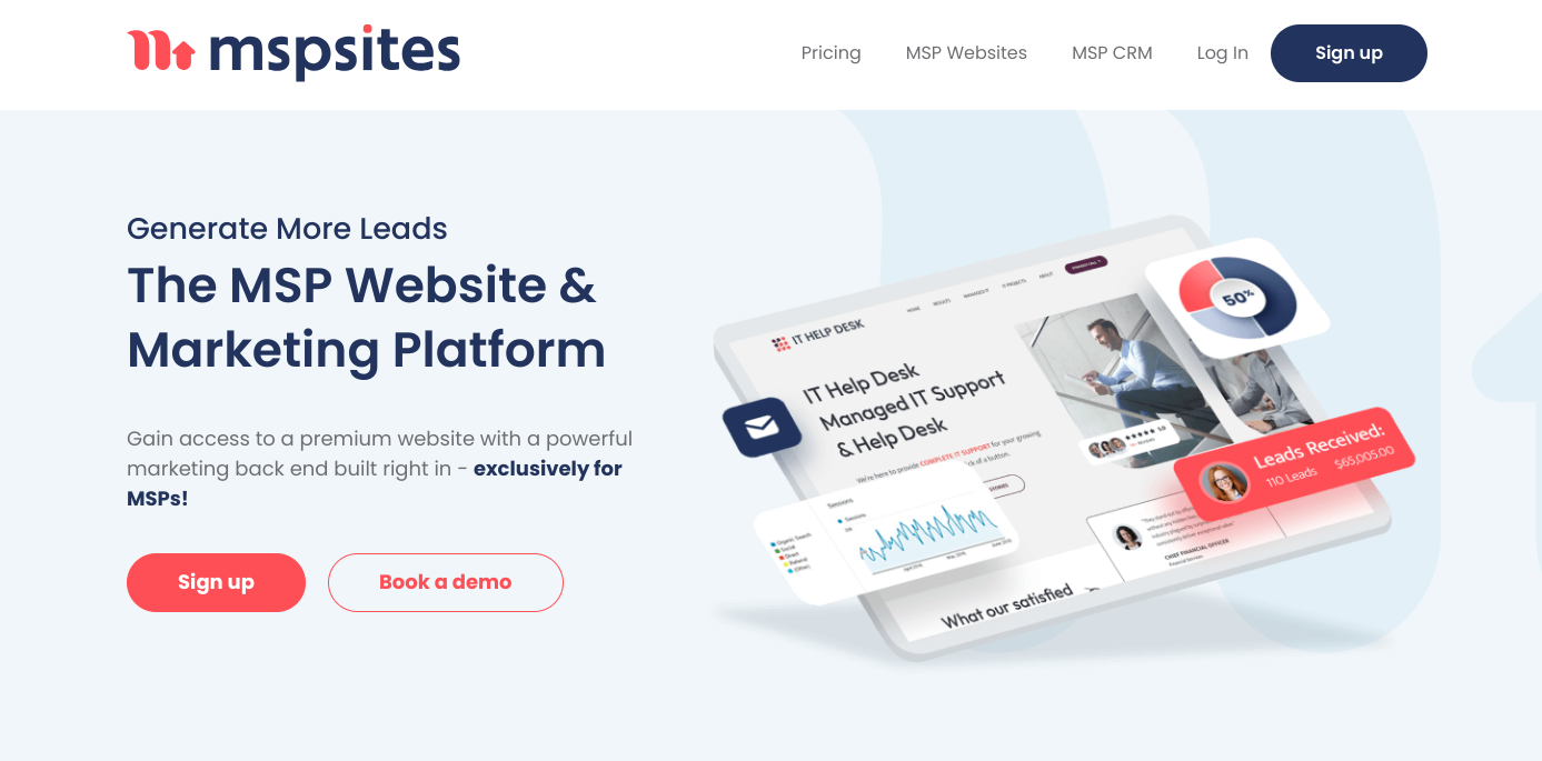 The MSP Website That Turns Clicks into Clients | mspsites.com