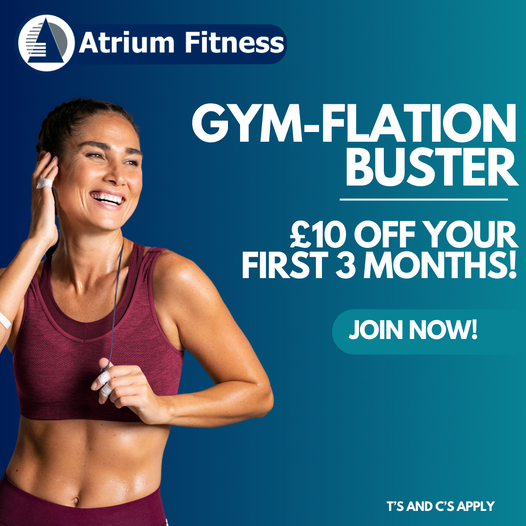 Save £30 on Gym Membership – £10 Off for 3 Months at Atrium Fitness!
