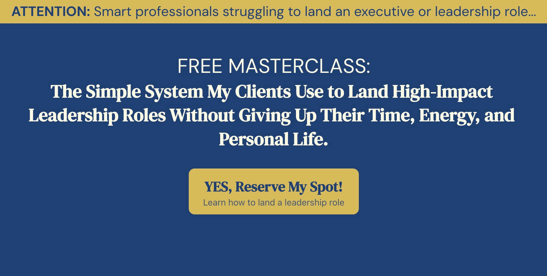 Steele Leadership Masterclass Registration