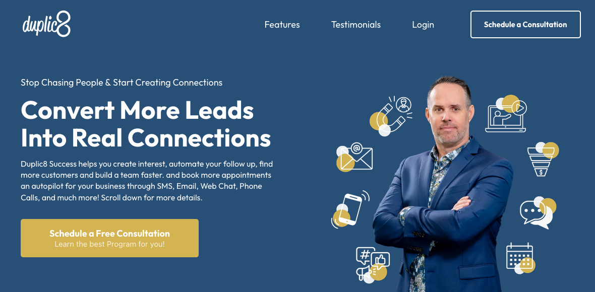 Duplic8 Success | Convert More Leads Into Real Connections