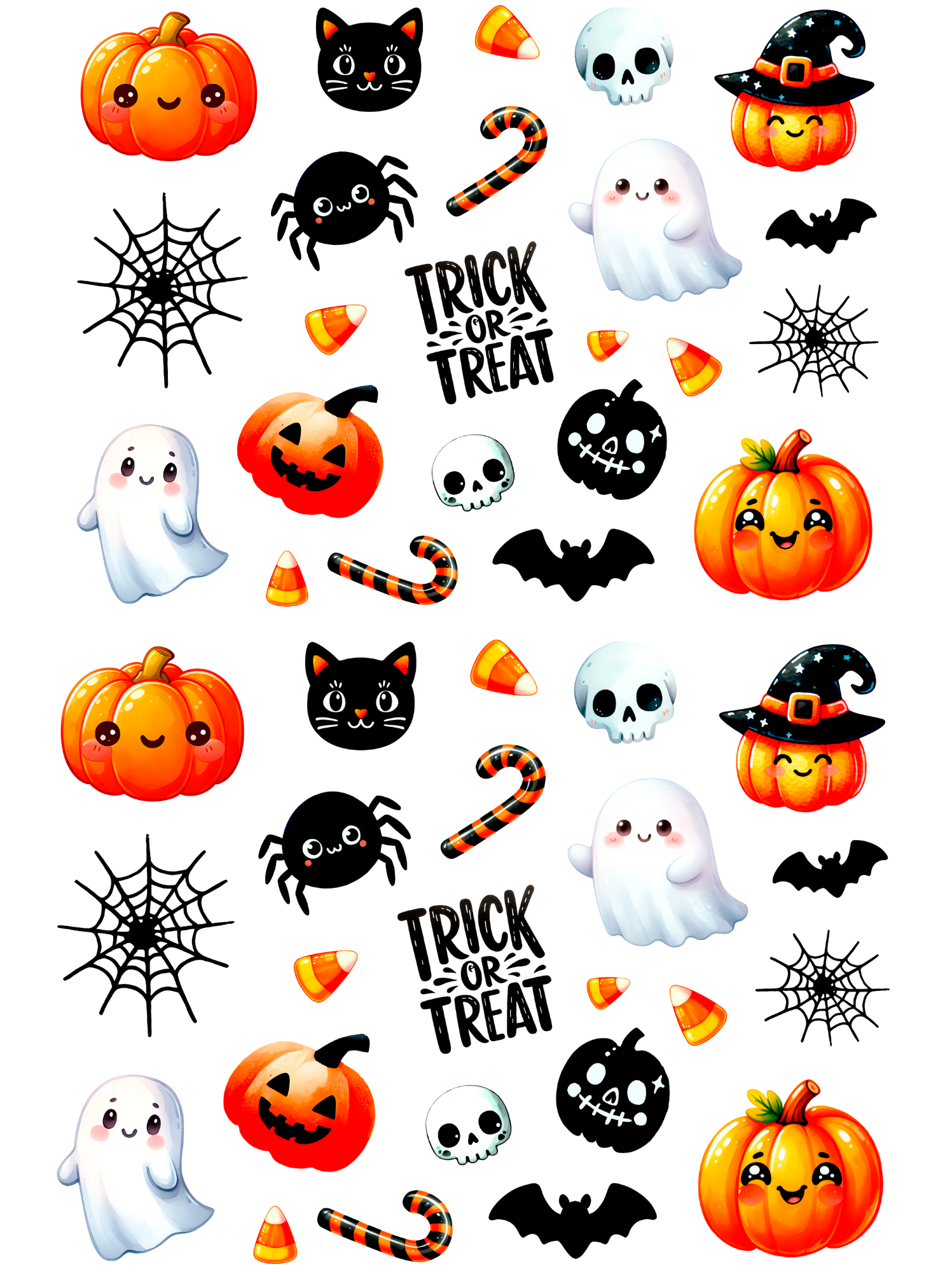 Halloween Sticker Sheets – Candy-Free Treats & Spooky Designs