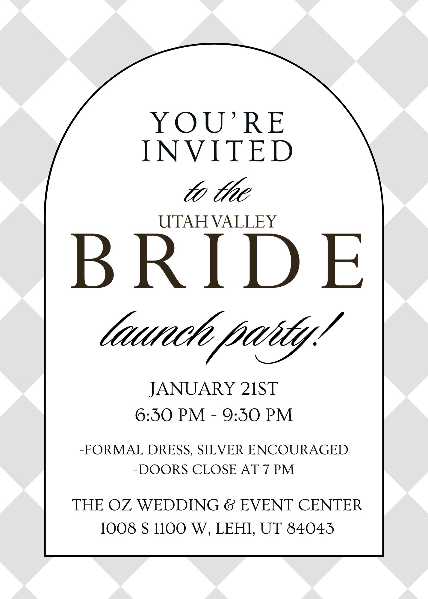 Utah Valley Bride Launch Party Tickets