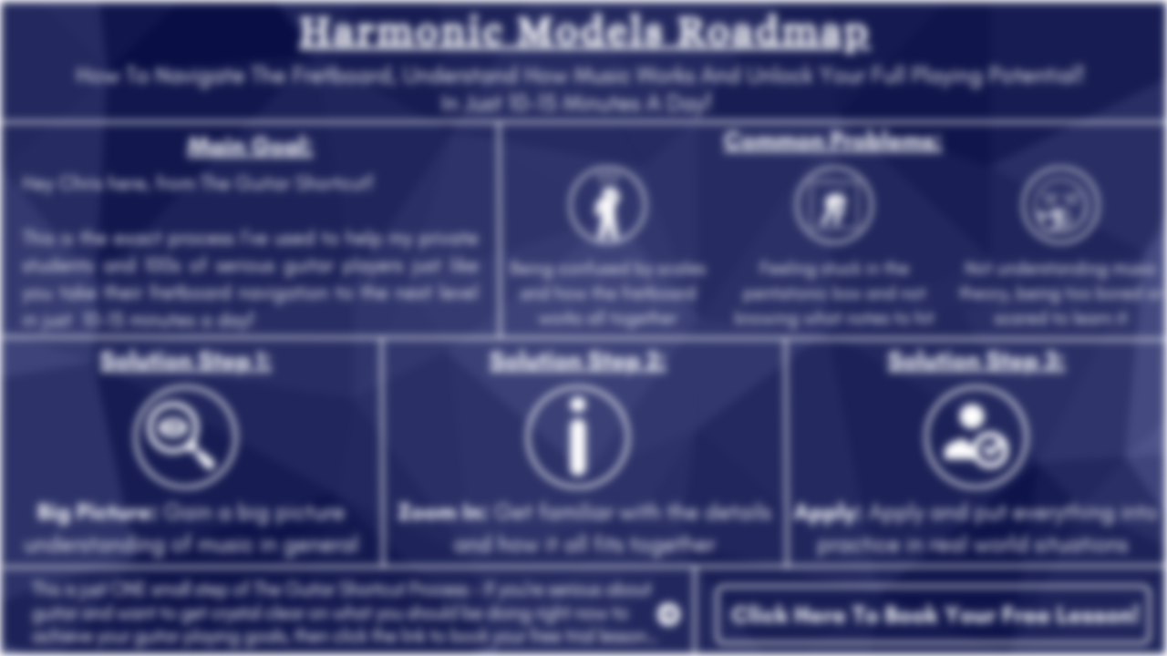 The Guitar Shortcut - Harmonic Models Training