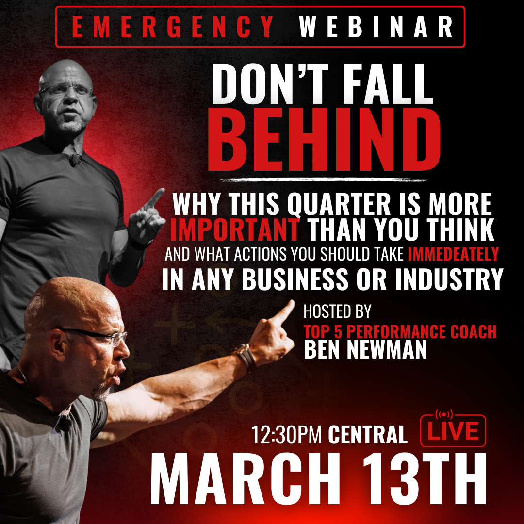 Emergency Webinar: Don't Fall Behind