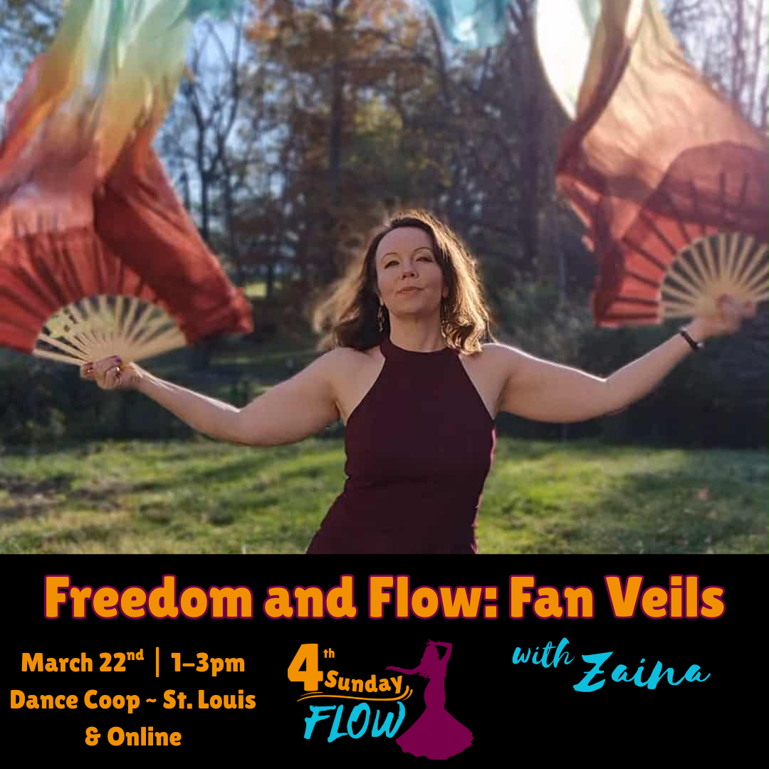 Freedom & Flow: Fan Veils with Zaina | Belly Dance Classes St. Louis