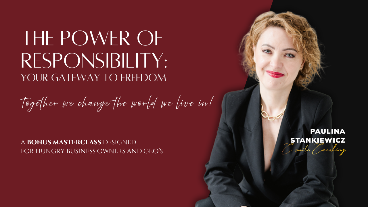 WELCOME TO THE THE POWER OF RADICAL RESPONSIBILITY