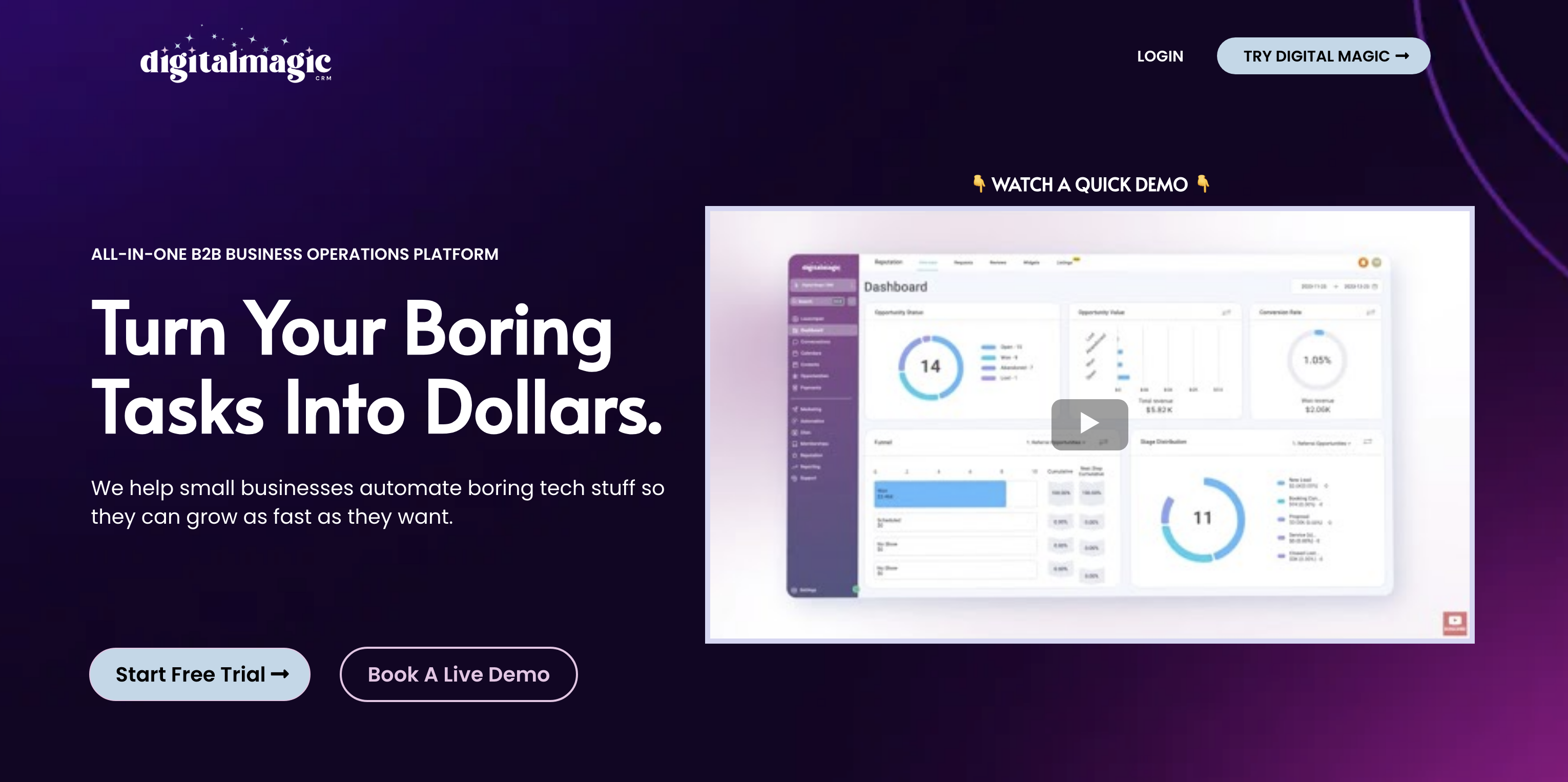 Digital Magic CRM | All-In-One Digital Experience System