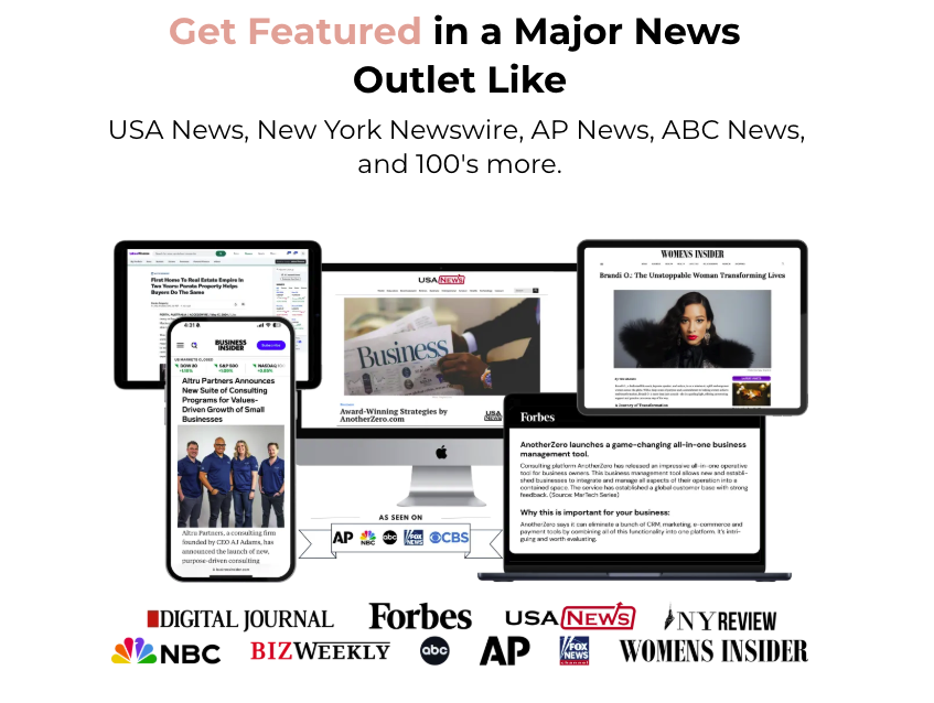 Get Featured in a Major News Outlets