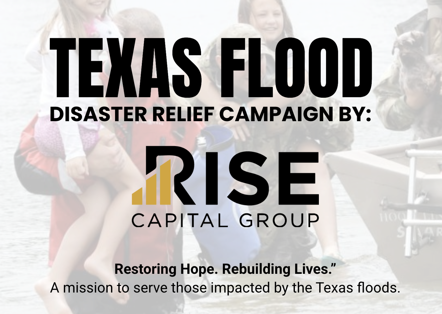 Disaster Relieve Campaign by Rise Capital Group