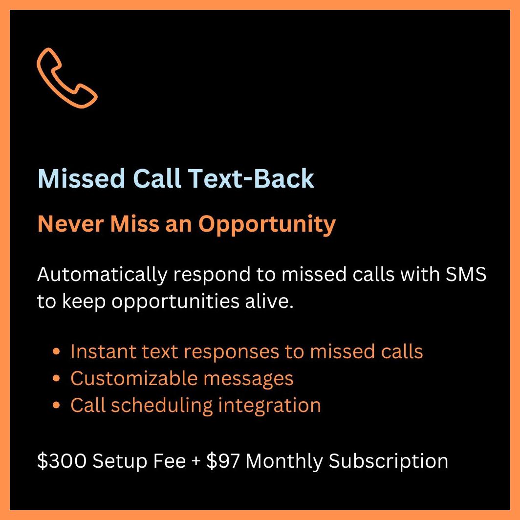 Never Miss a Lead with Text-Back Automation