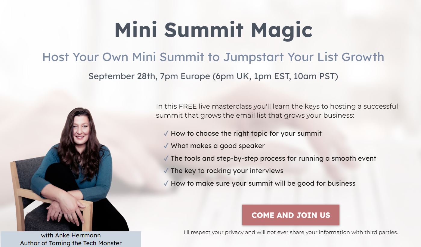 Mini Summit Magic