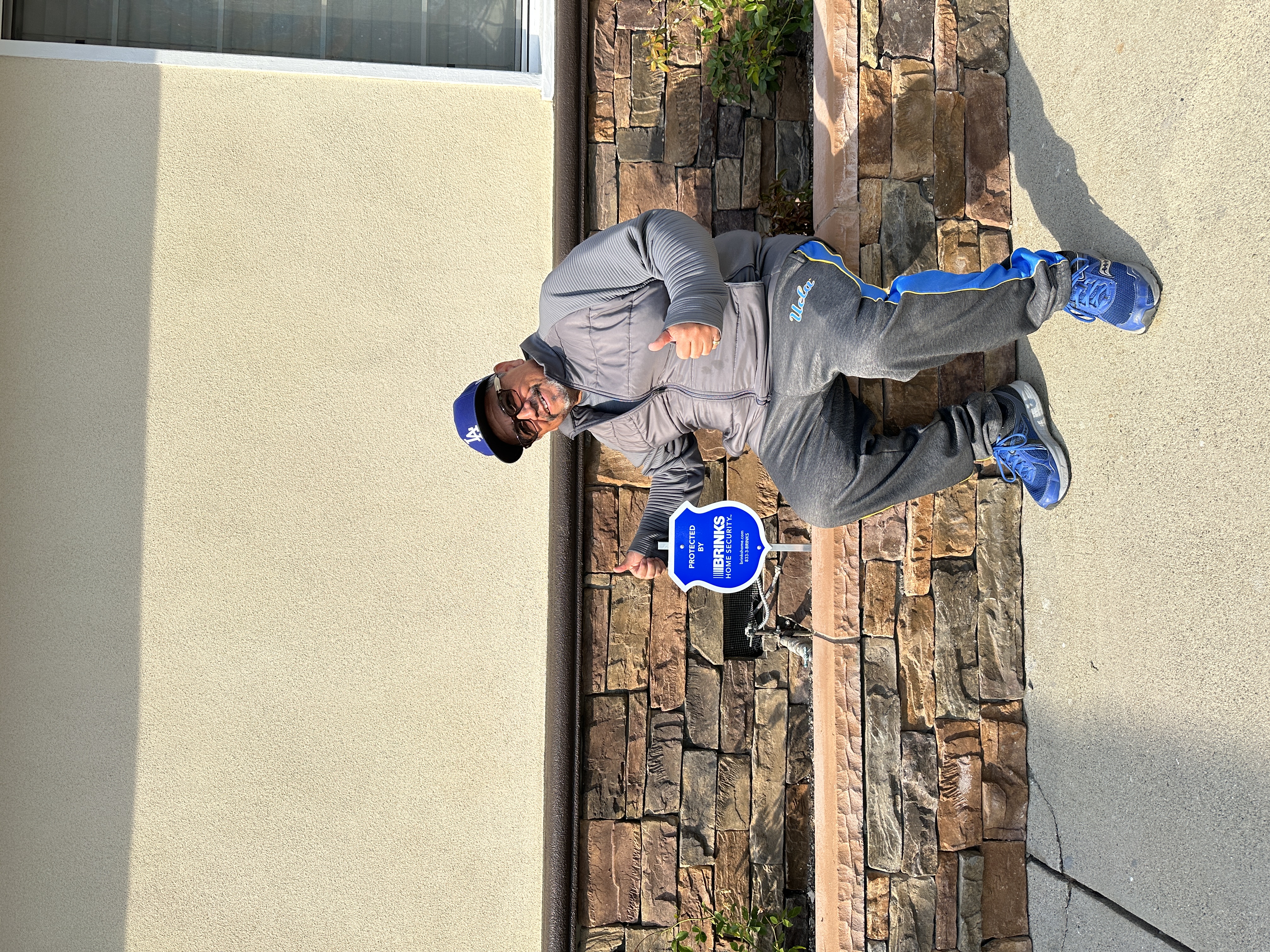 Brinks Home Security Yard Sign - Visible Intruder Deterrent