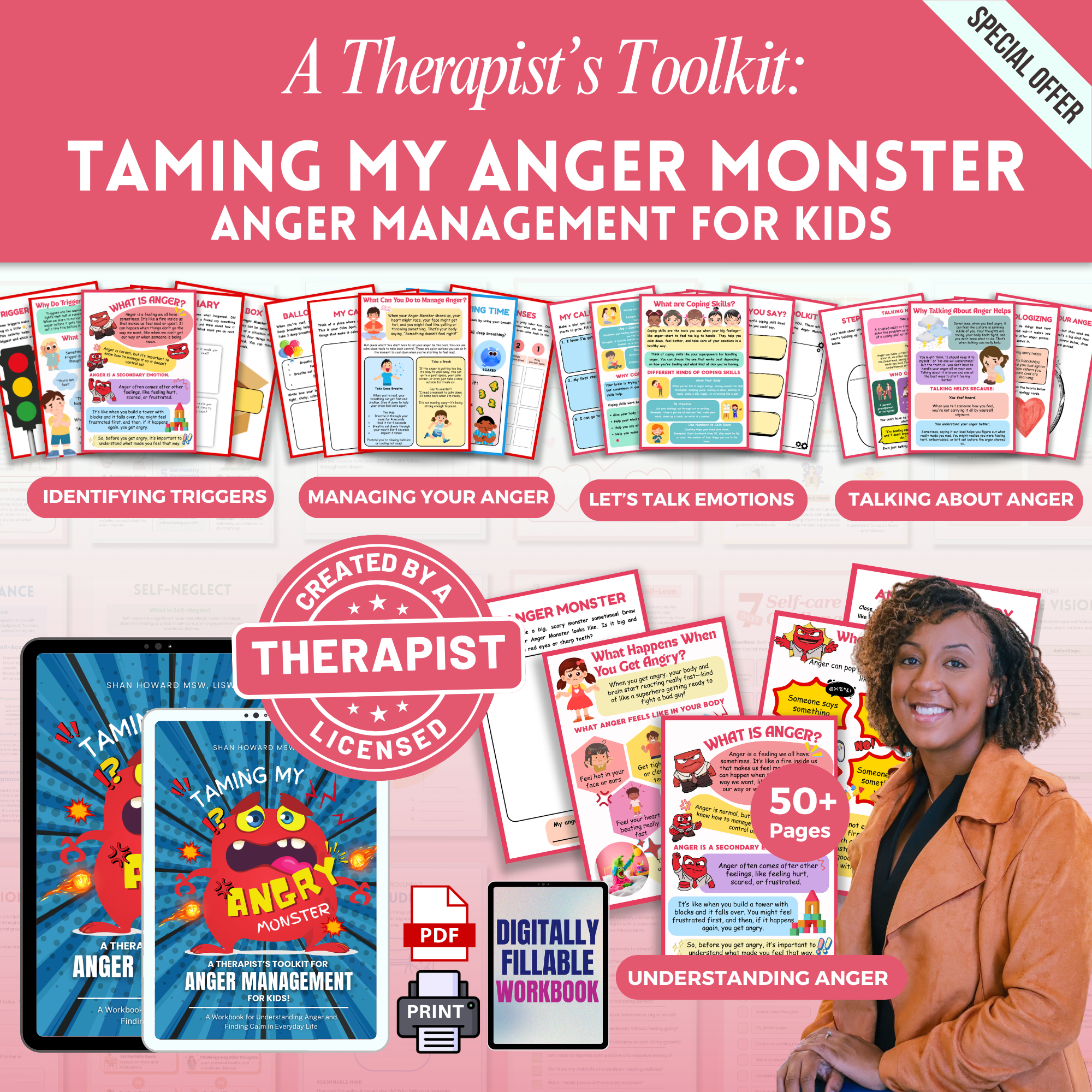 Anger Management for Kids Mega Bundle, Calming Strategies