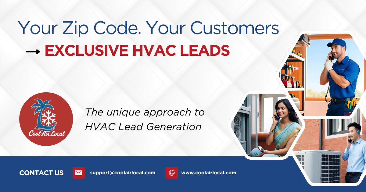 Exclusive HVAC Leads | Cool Air Local – One Contractor Per Area