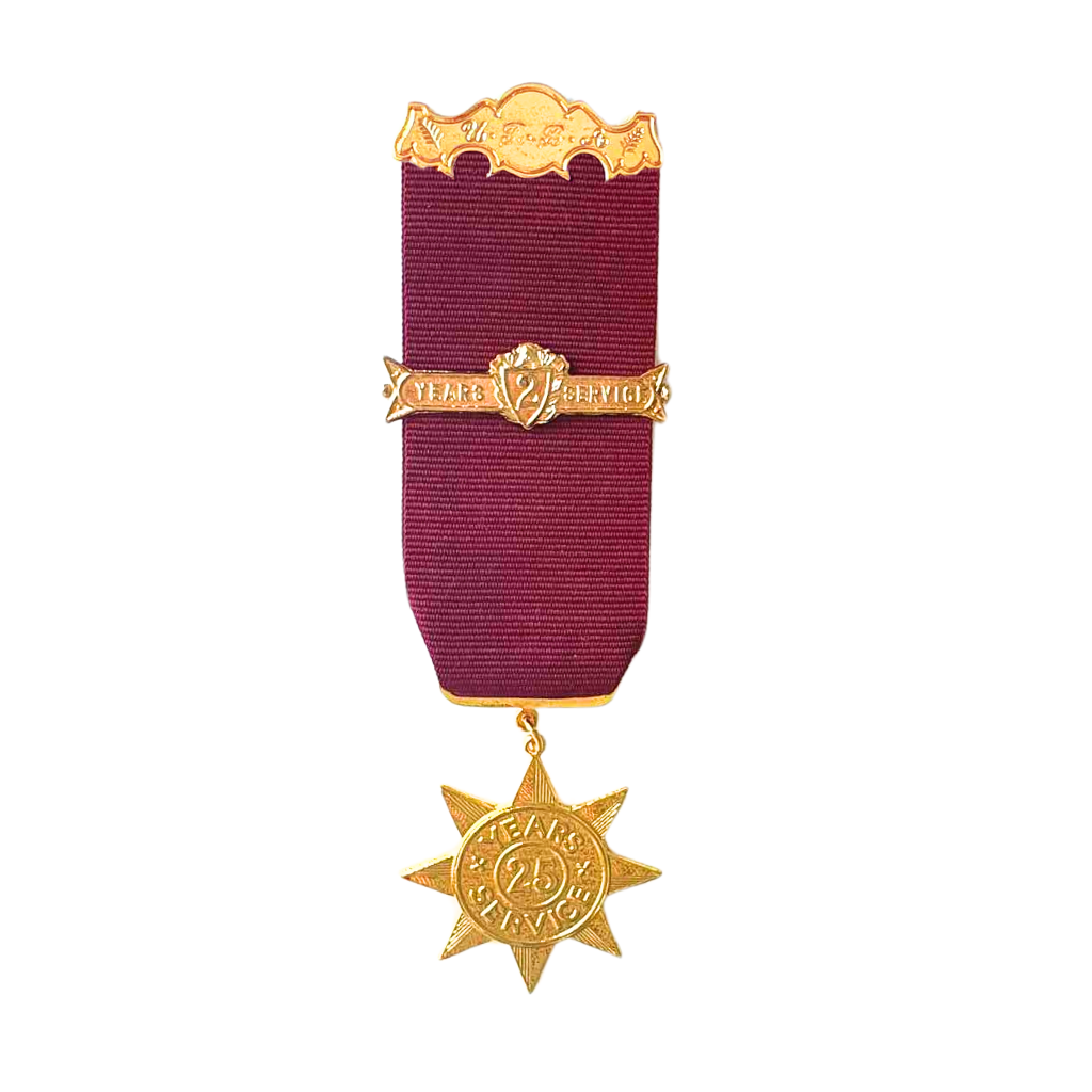 UFBA 25 Year Gold Star Medal