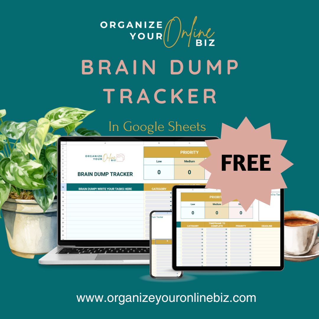 Grab my FREE Brain Dump Tracker
